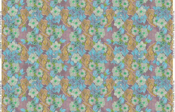 Belle Isle Bramble Bull Denim - Madeira Melon BTY – KK Harris Design