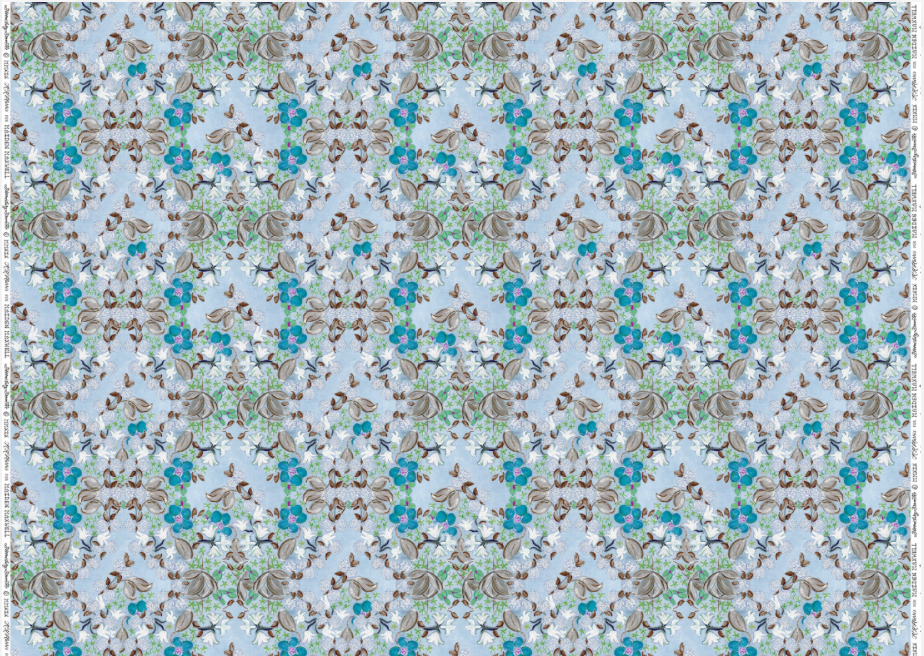 Bloomsbury Bramble Bull Denim - Blue – KK Harris Design